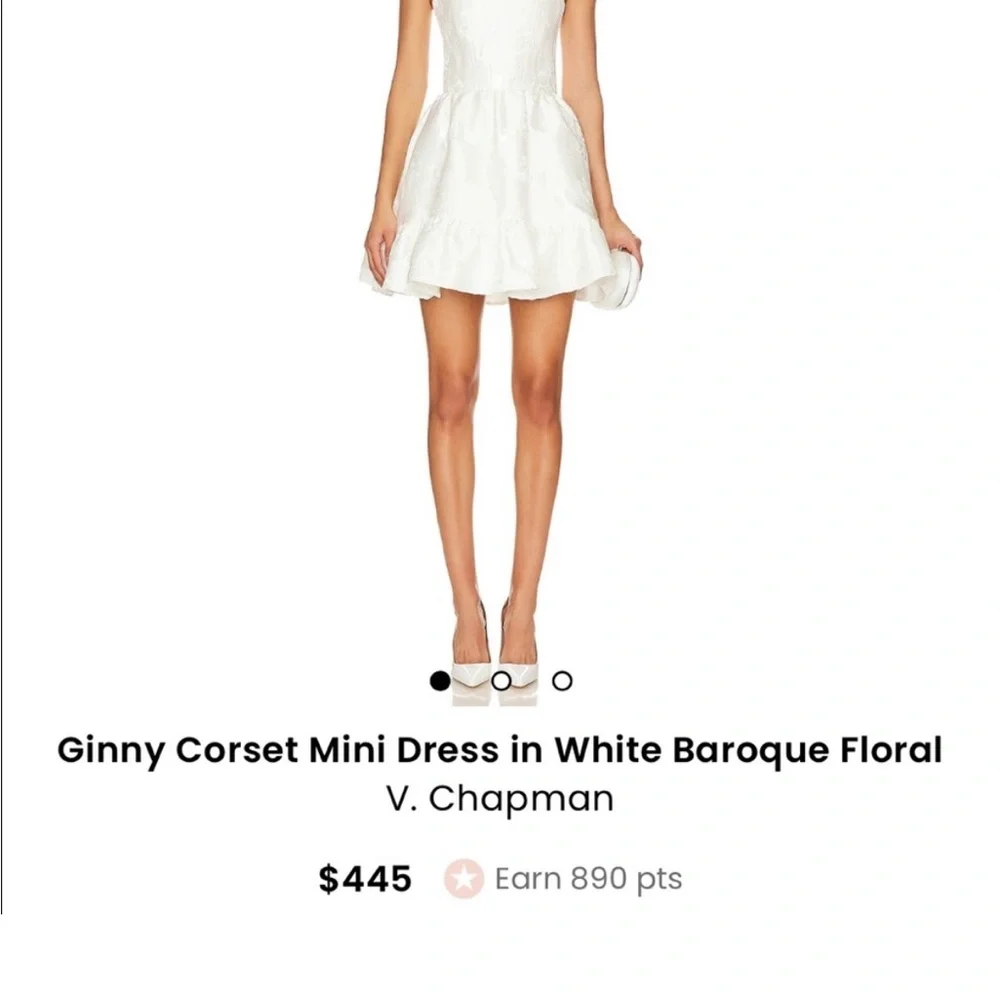 V. Chapman | Dresses | V Chapman White Corset Mini Dress | Poshmark